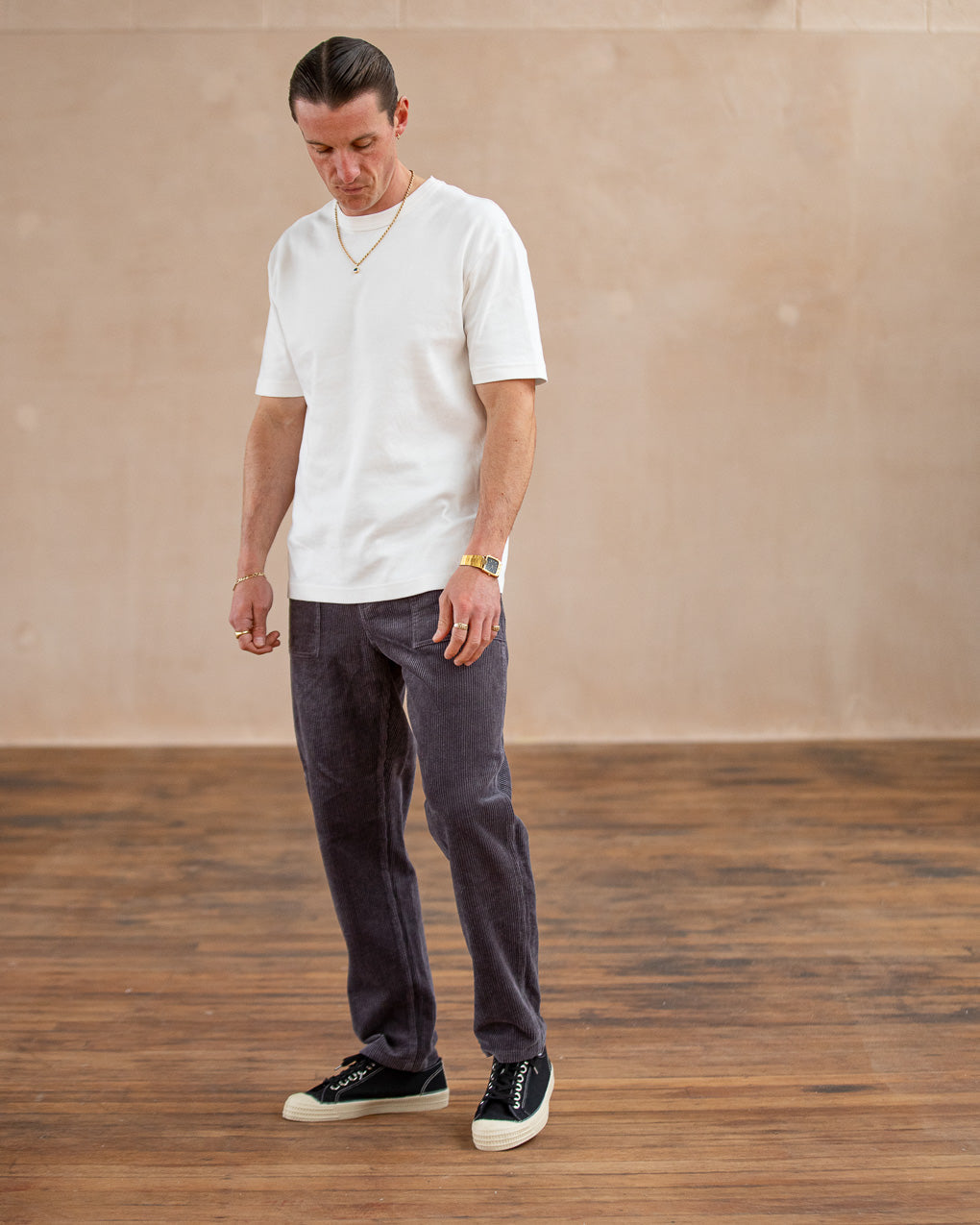 Slate Grey Cord Service Fatigue Pants | Men's Trousers & Jeans – P&Co
