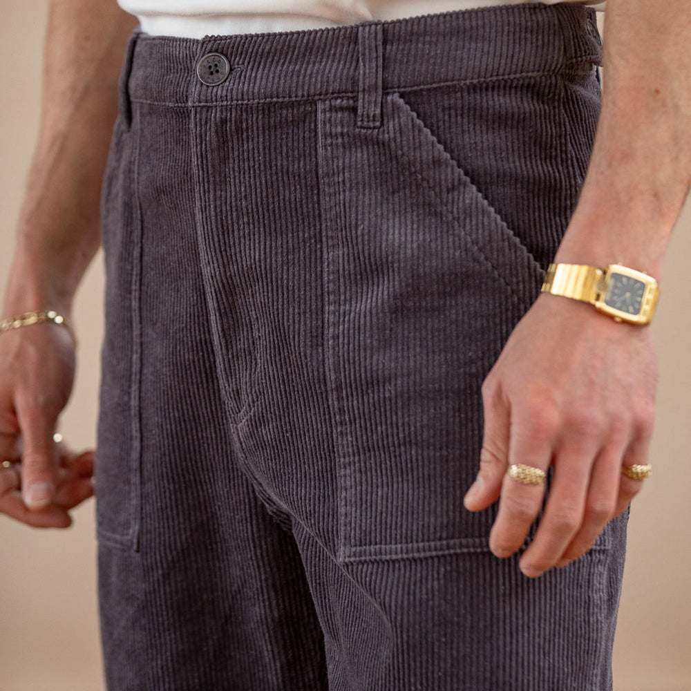 Slate Grey Cord Service Fatigue Pants | Men's Trousers & Jeans & P&Co ...
