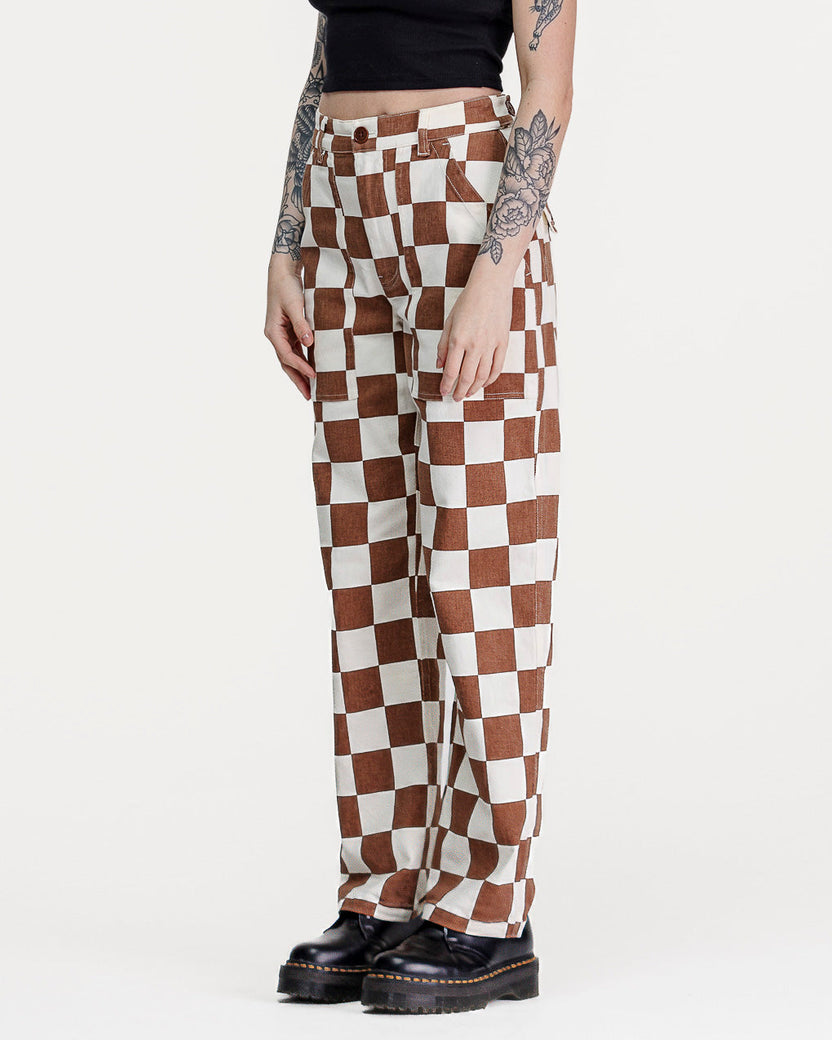 Rust Checkerboard 304 Service Fatigue Pants | Women's Pants, High ...