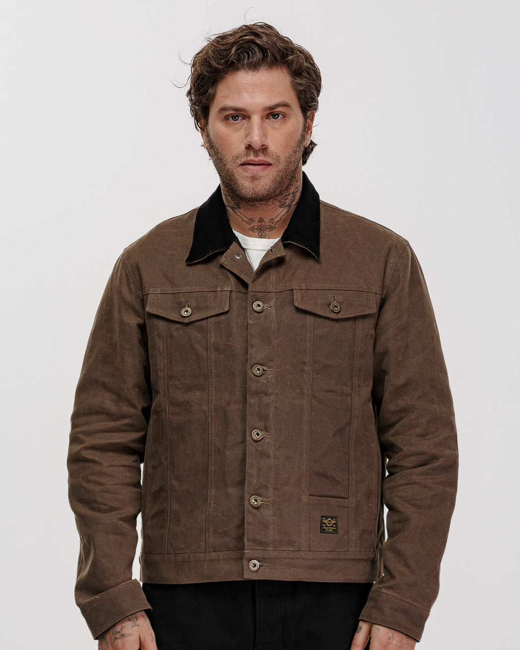 Wayfare Waxed Canvas Jacket - Caribou | Men's Outerwear – P&Co