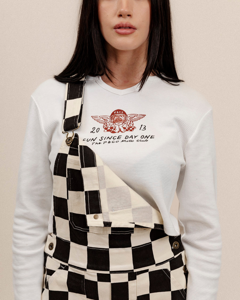 Black Checkerboard 304 Service Overalls | Women's Overalls, Dungarees ...