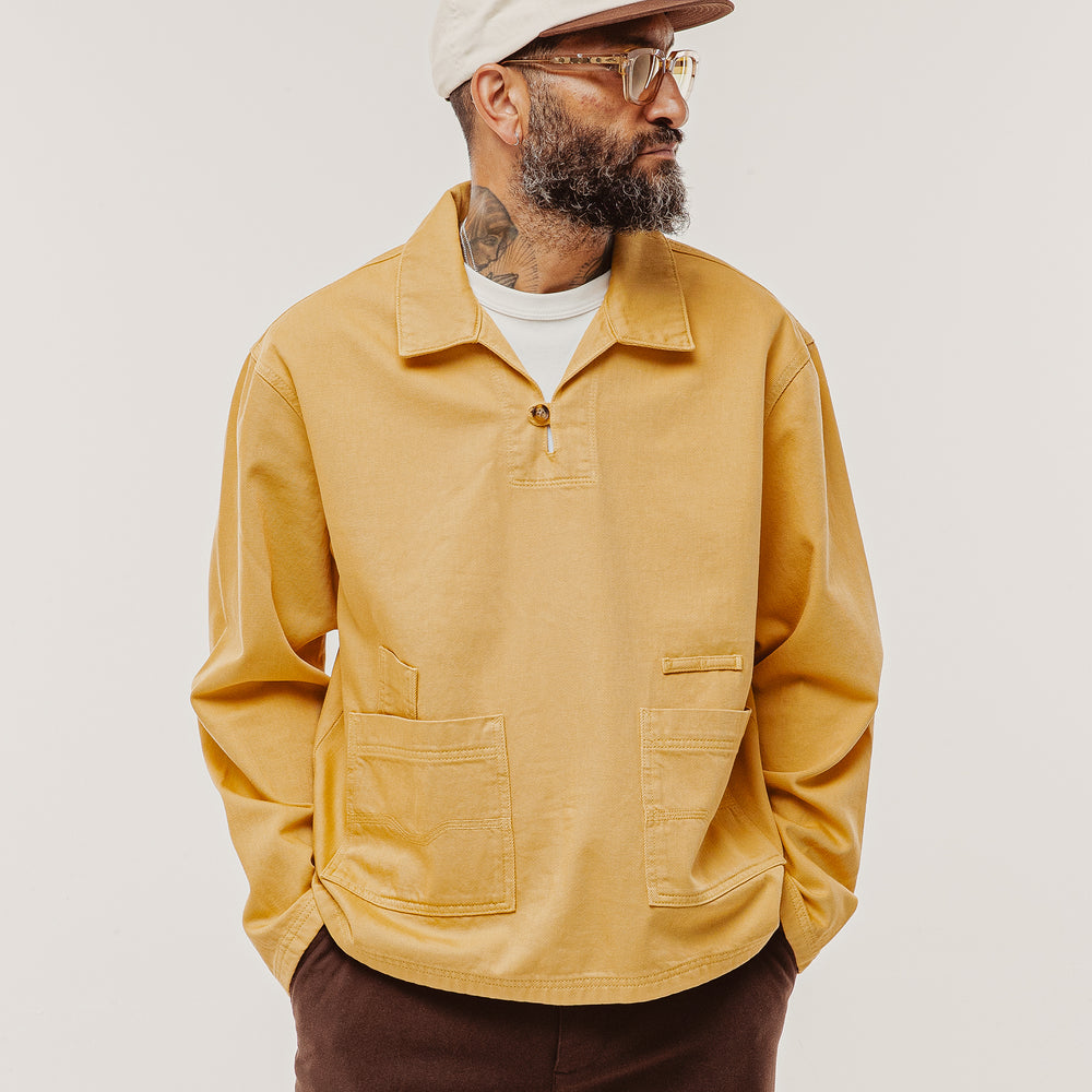 Washed Yellow Founders Smock | Men's Shirting, Layering & P&Co - A ...