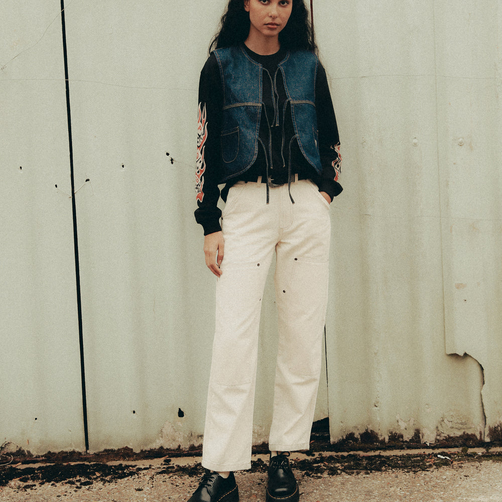 Raw Indigo Nomad Denim Vest | Women's Jackets & Outerwear & P&Co - A ...