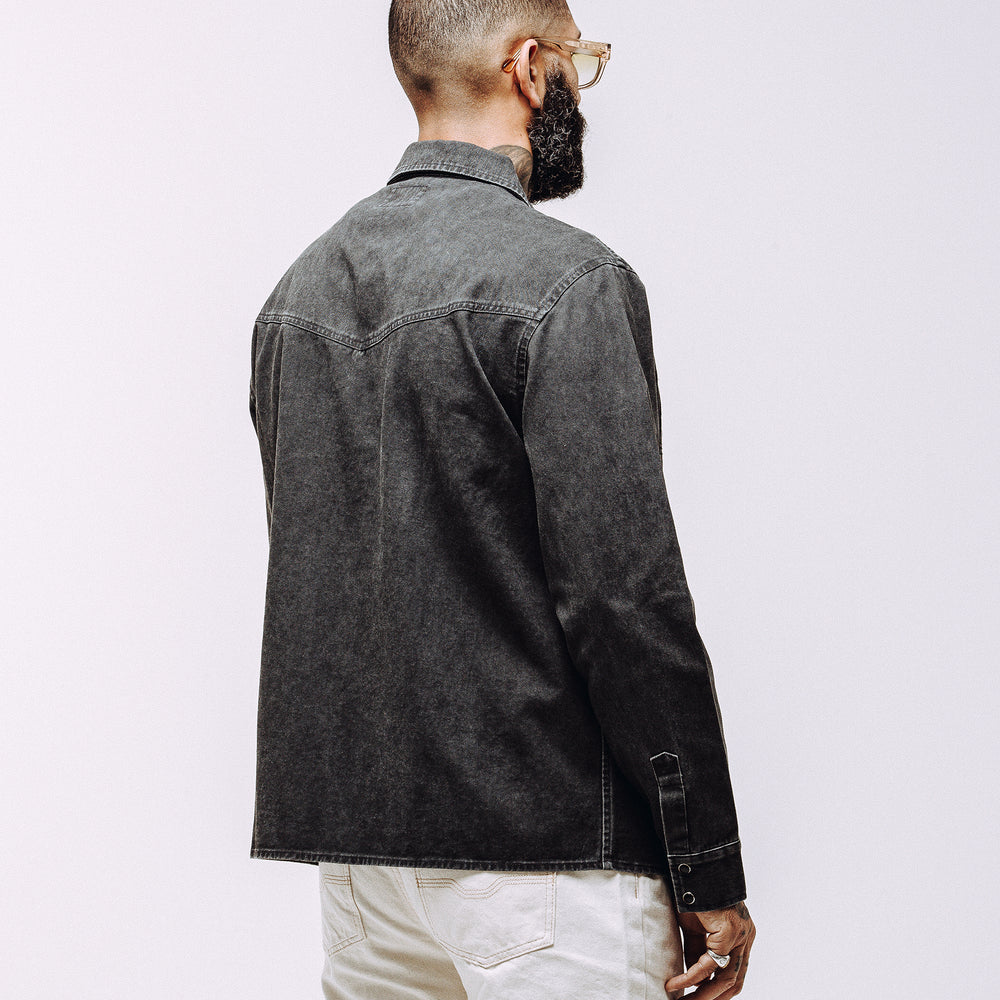 Washed Black Drifter Shirt | Men's Shirting, Layering & P&Co - A ...