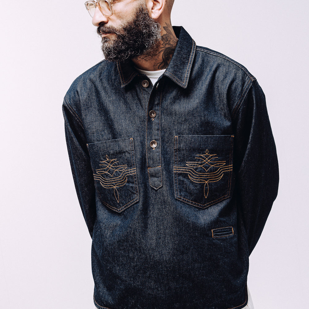 Raw Indigo Crafter Smock | Men's Shirting, Layering & P&Co - A Mindset ...