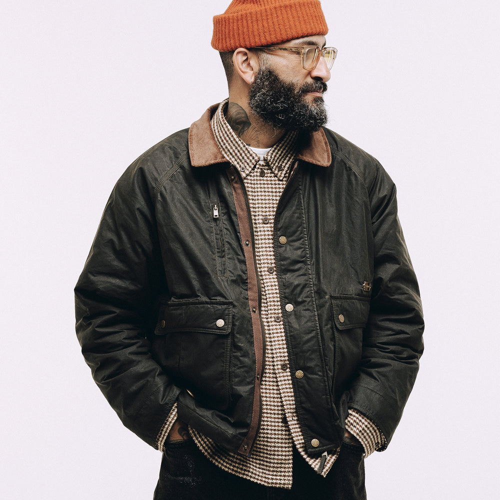 Olive Roamer Wax Jacket | Men's Outerwear & P&Co - A Mindset For ...