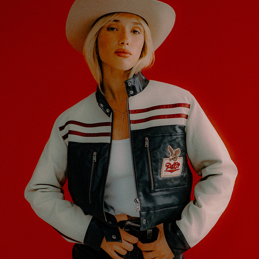 Tri-tone Racing Team Biker Jacket | Women's Jackets & Outerwear & P&Co ...