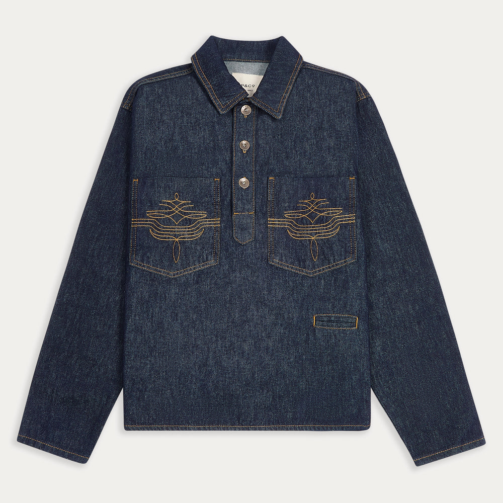 Raw Indigo Crafter Smock | Men's Shirting, Layering & P&Co - A Mindset ...