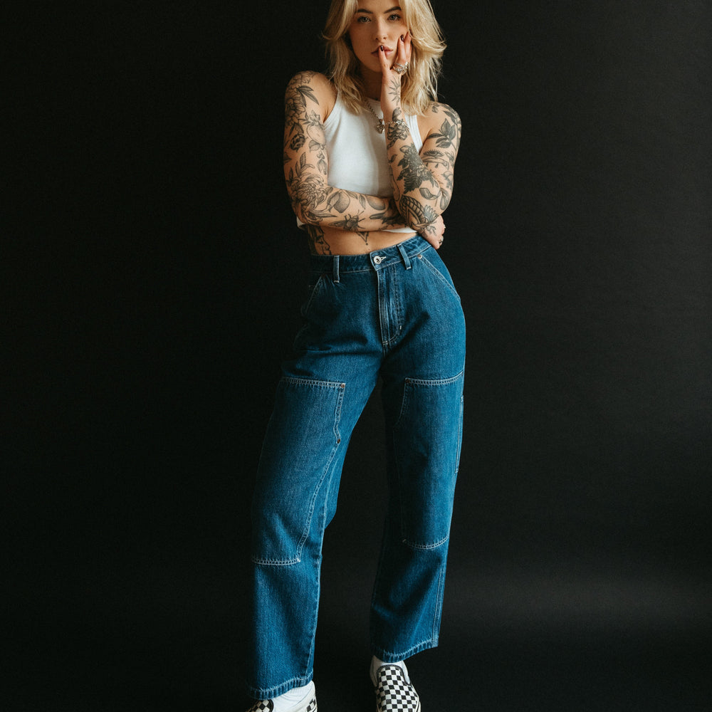 304 Albion Carpenter Pants - Washed Denim | Women's High-waisted Pants ...