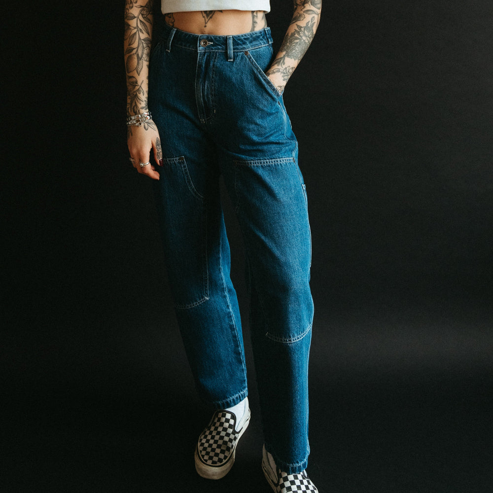 304 Albion Carpenter Pants - Washed Denim | Women's High-waisted Pants ...