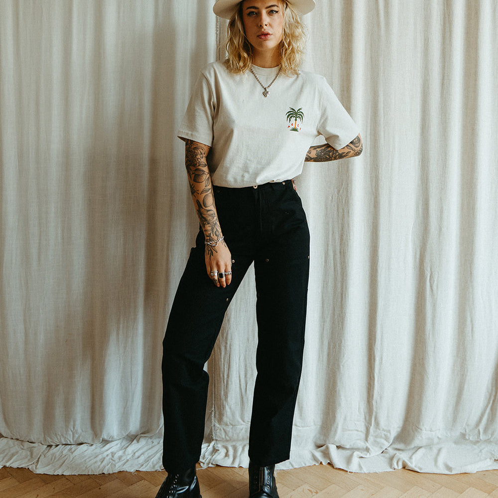 304 Albion Carpenter Pants - Black | Women's High-waisted Pants & P&Co ...