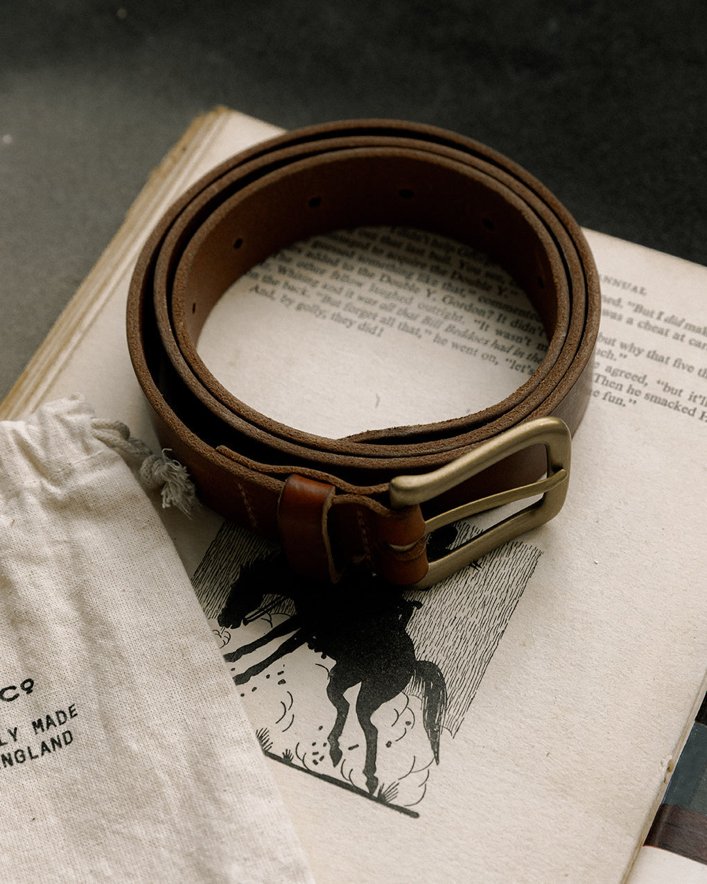 Type 01. Leather Belt - Rust Brown | Leather Goods – P&Co