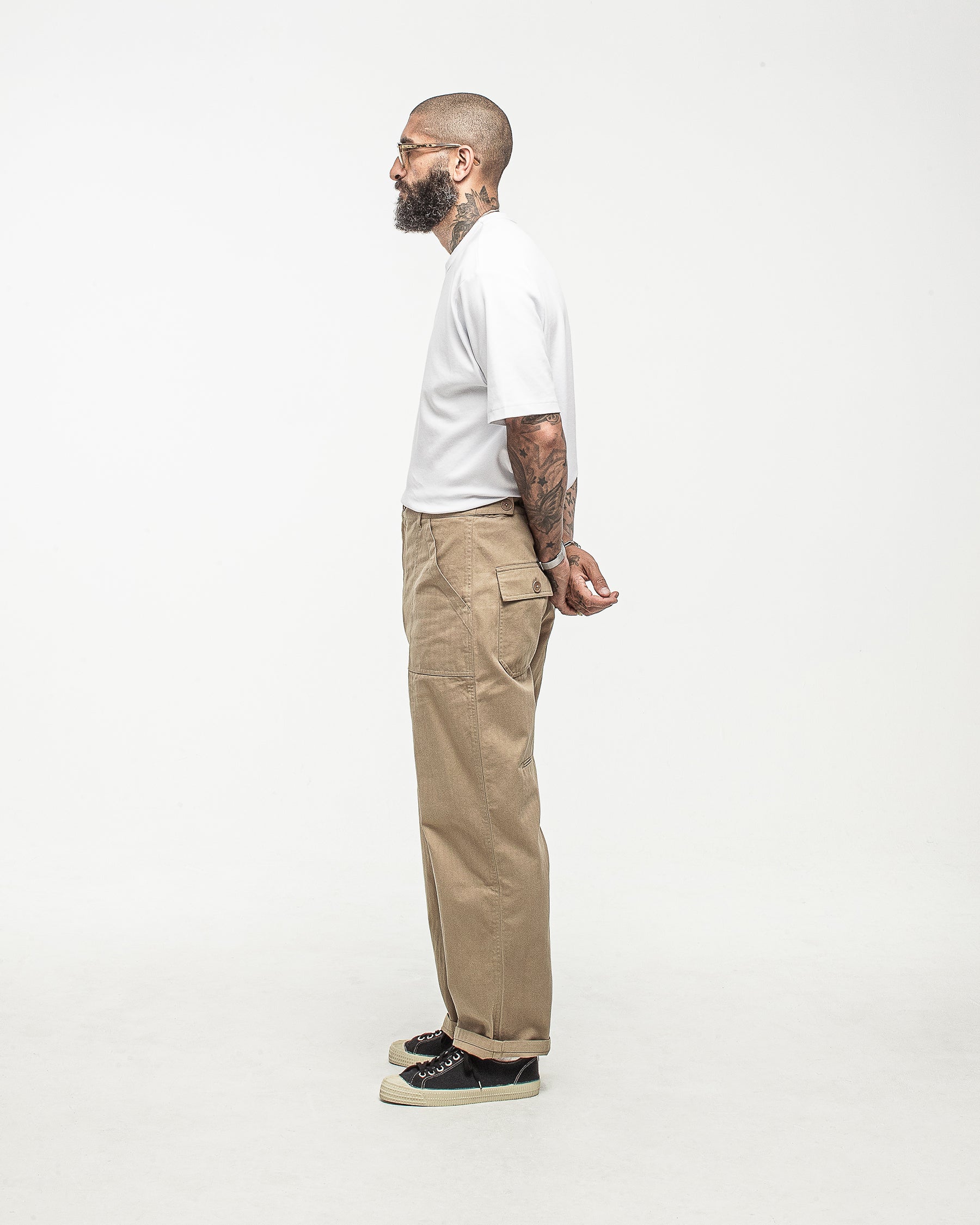 Service Fatigue Pants - Navy | Men's Trousers & Jeans & P&Co - A ...